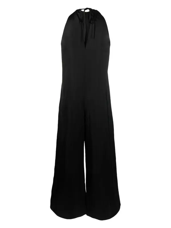 ALYSI Halterneck Satin Jumpsuit