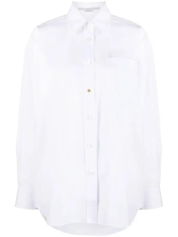 Stella McCartney Long-sleeve Cotton Shirt - White