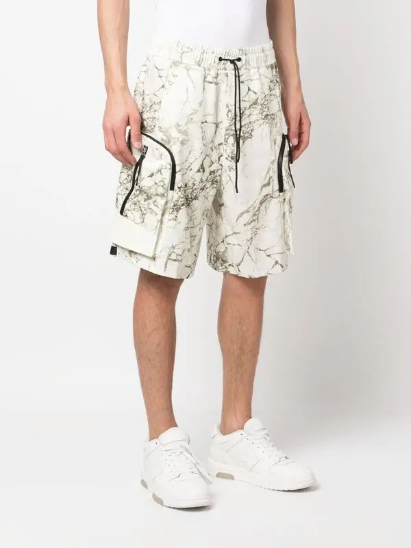 A-COLD-WALL* Marble-print Shorts