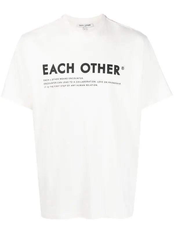 Each X Other Cotton Logo Print T-shirt