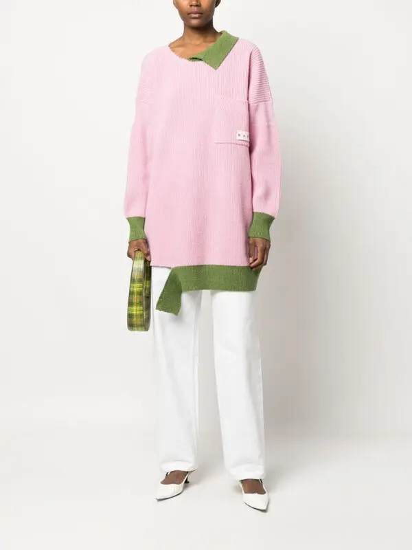 Marni Shetland Asymmetric Jumper