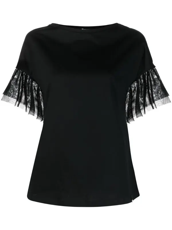Herno Tulle Insert Cotton T-shirt