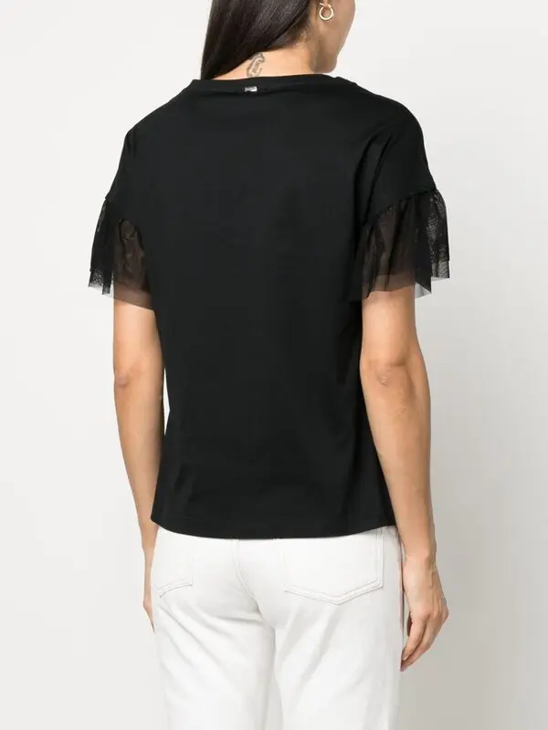 Herno Tulle Insert Cotton T-shirt