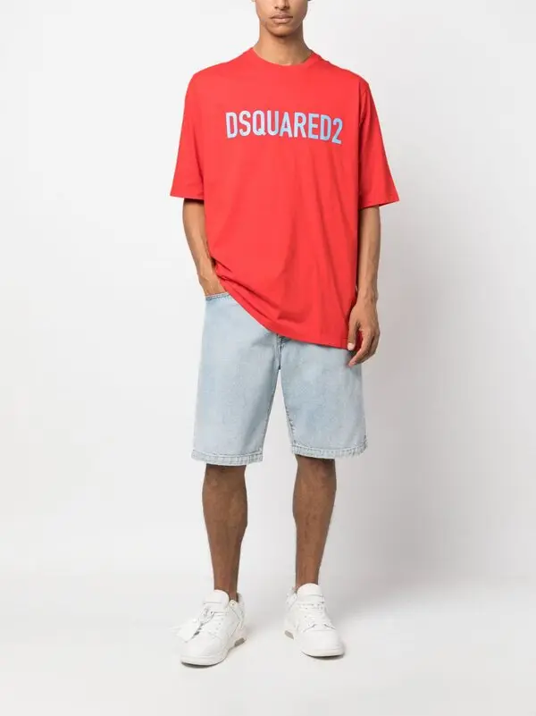 Dsquared2 Logo-print Cotton T-shirt - Red