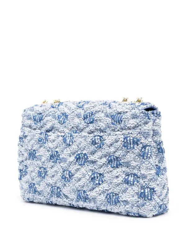 Maje Embroidered Tweed Shoulder Bag