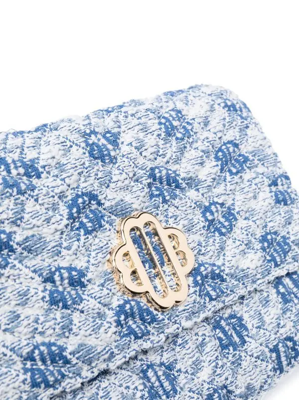 Maje Embroidered Tweed Shoulder Bag