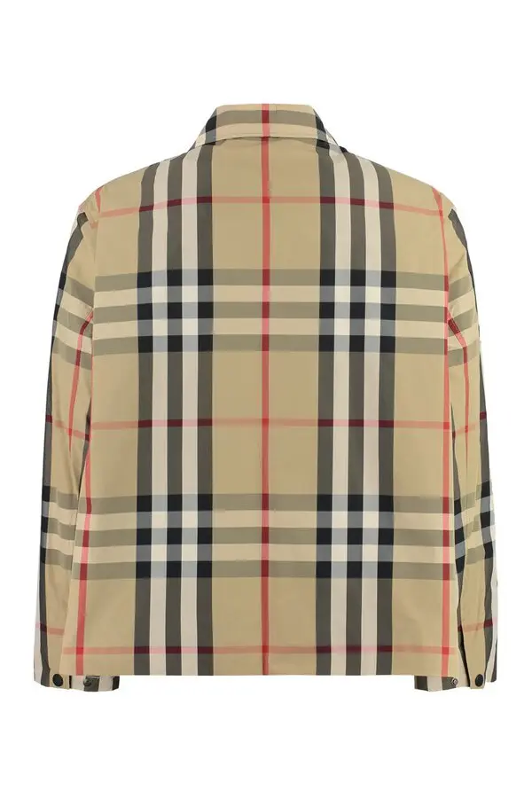 Burberry Checked Jacket - Beige