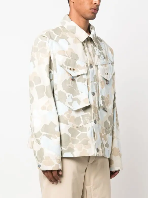 OBJECTS IV LIFE Camouflage-pattern Denim Jacket - Neutrals