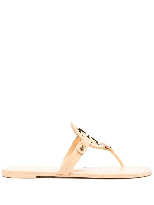 Tory Burch Miller Cut-out Flip-flops - Neutrals