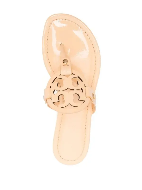 Tory Burch Miller Cut-out Flip-flops - Neutrals