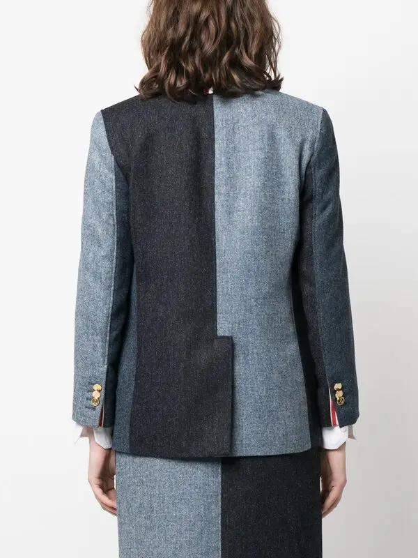 Thom Browne Patchwork Donegal Tweed Blazer