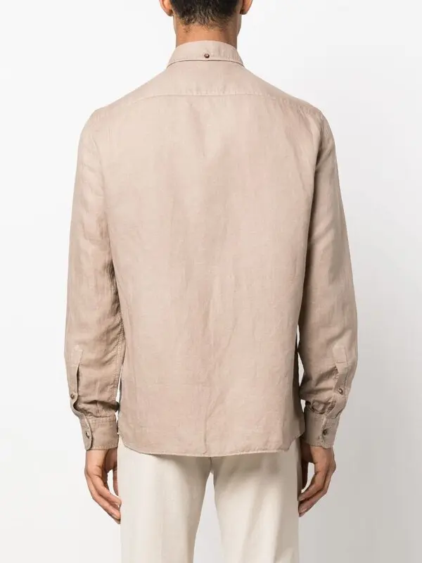 Brunello Cucinelli Two-pocket Long-sleeved Shirt - Brown