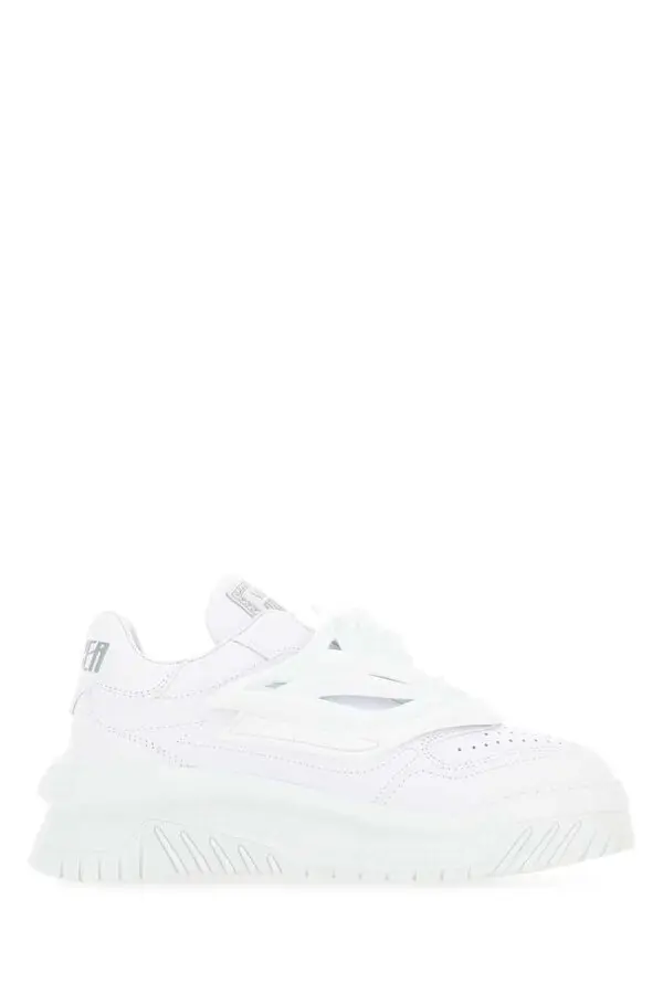 スニーカー VERSACE FW25 White leather sneakers (10205931A14615 2WY4P) Versace Leather Sneakers In White - 26% Off | Editorialist