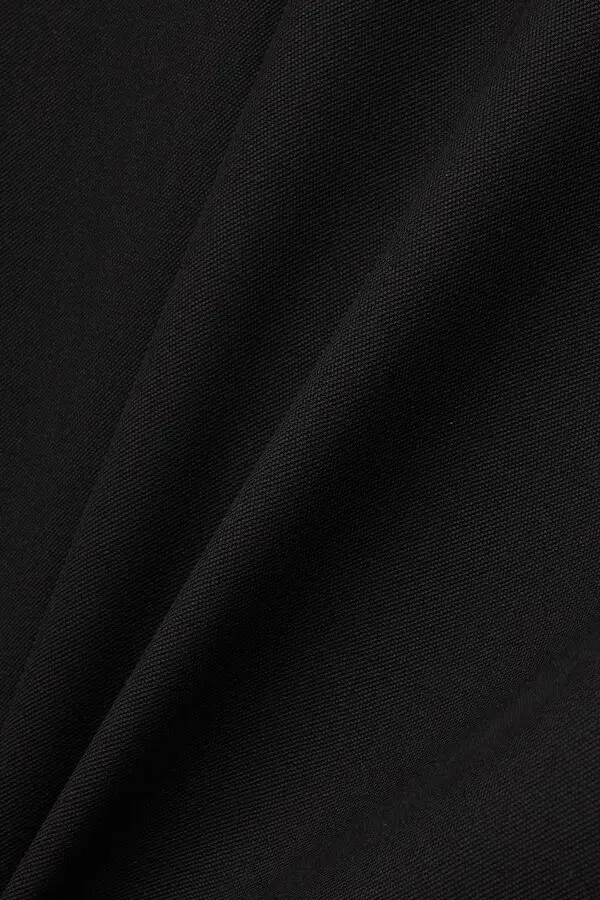 Wardrobe.NYC Double-breasted Grain De Poudre Wool Coat - Black