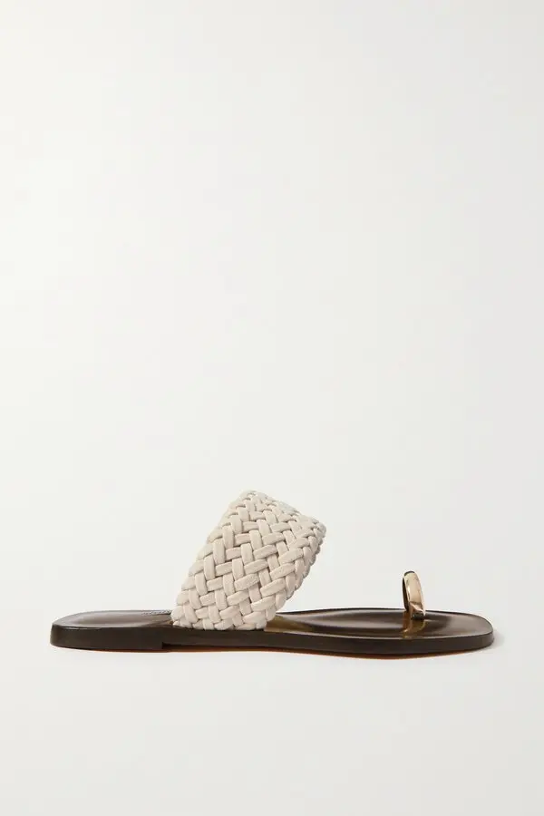 EMME PARSONS Agnes Woven Suede Sandals