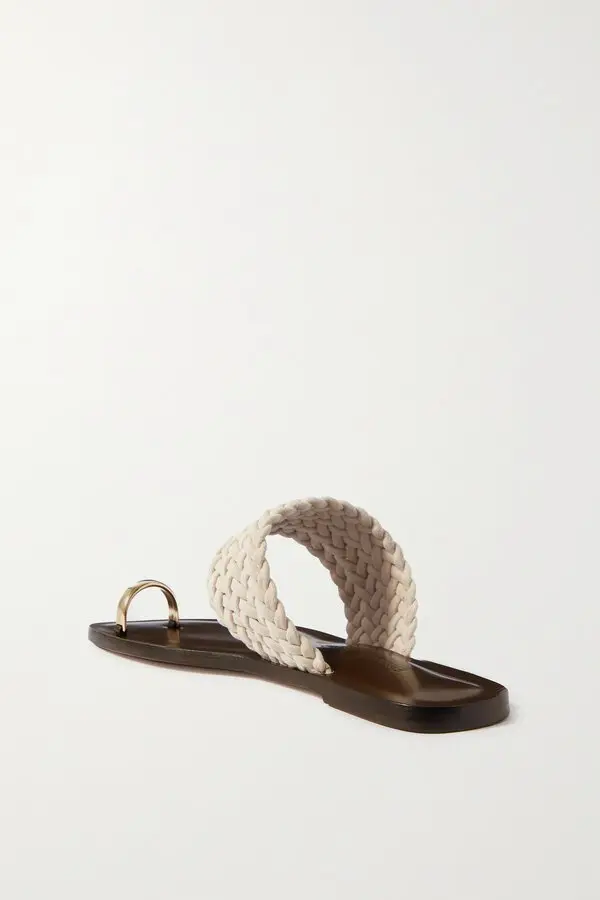 EMME PARSONS Agnes Woven Suede Sandals