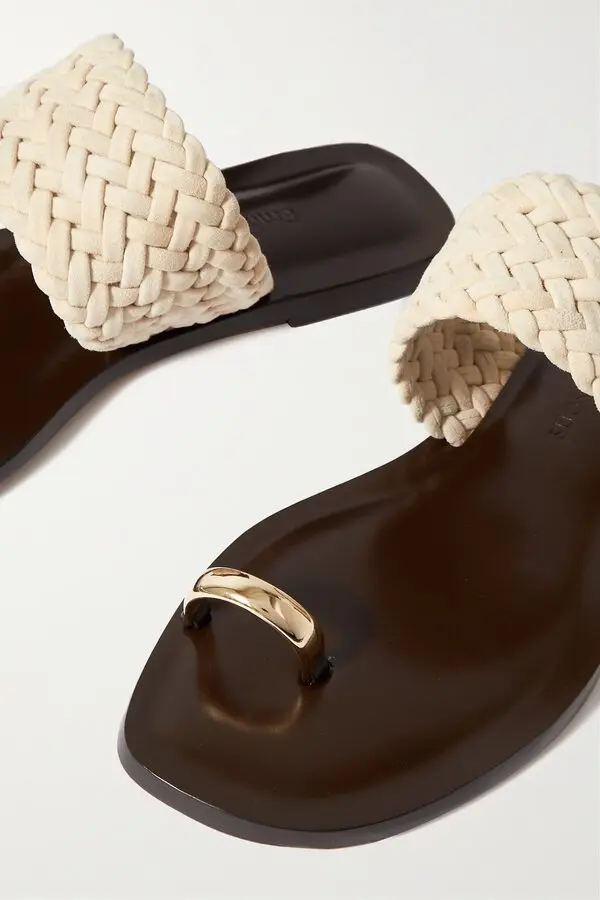 EMME PARSONS Agnes Woven Suede Sandals