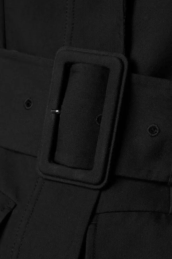 Another Tomorrow Net Sustain Belted Organic Cotton Blazer