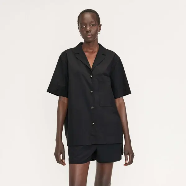 Everlane Oversized Poplin Shirt - Black