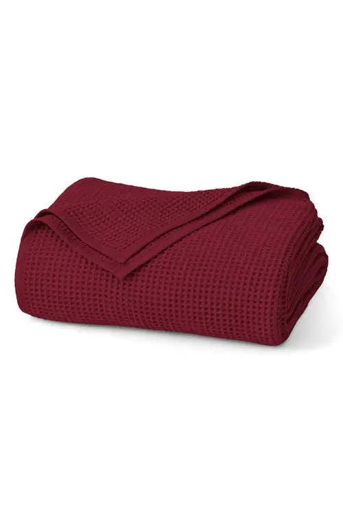 BOLL & BRANCH Organic Cotton Waffle Knit Bed Blanket - Holly