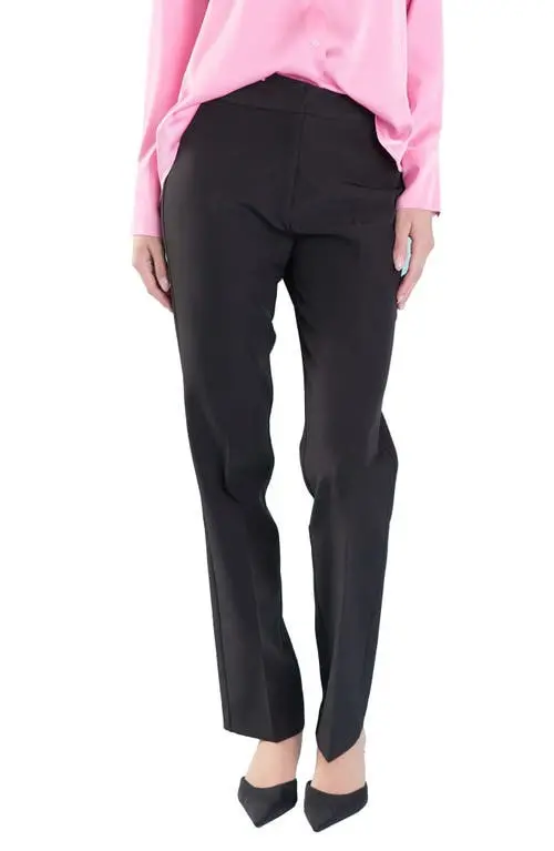 Endless Rose Flat Front Trousers - Black