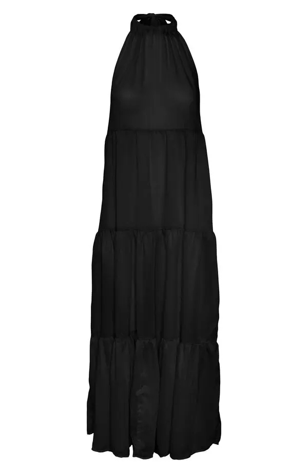 vero moda halter neck dress Vero Moda halter neck polka dot mini dress in brown and yellow polka dot  print