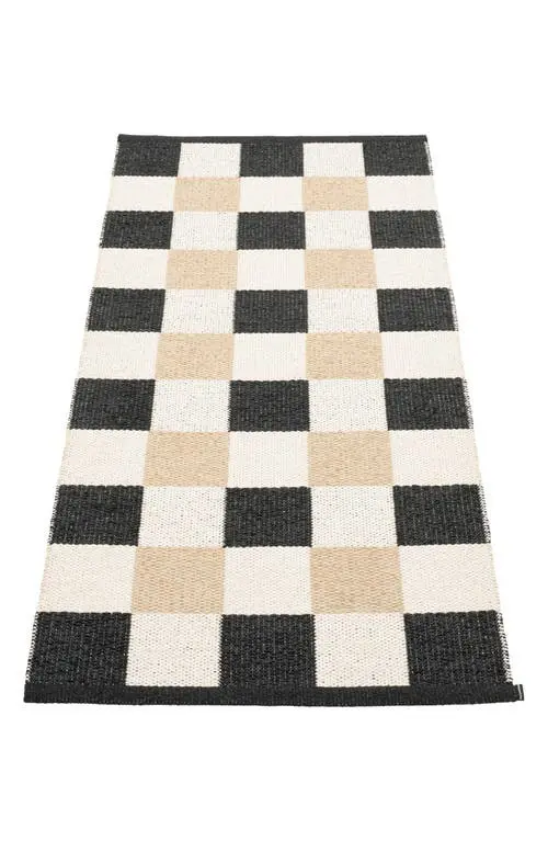 PAPPELINA Pix Reversible Indoor/outdoor Rug - Black Tones