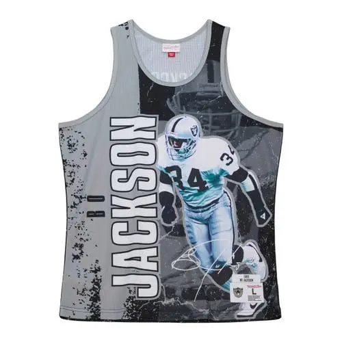 Mitchell & Ness Bo Jackson Las Vegas Raiders 1990 Player Burst Tank Top