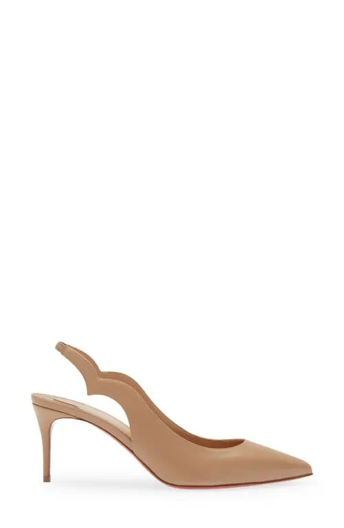 CHRISTIAN LOUBOUTIN Hot Chick Slingback Pumps - Beige