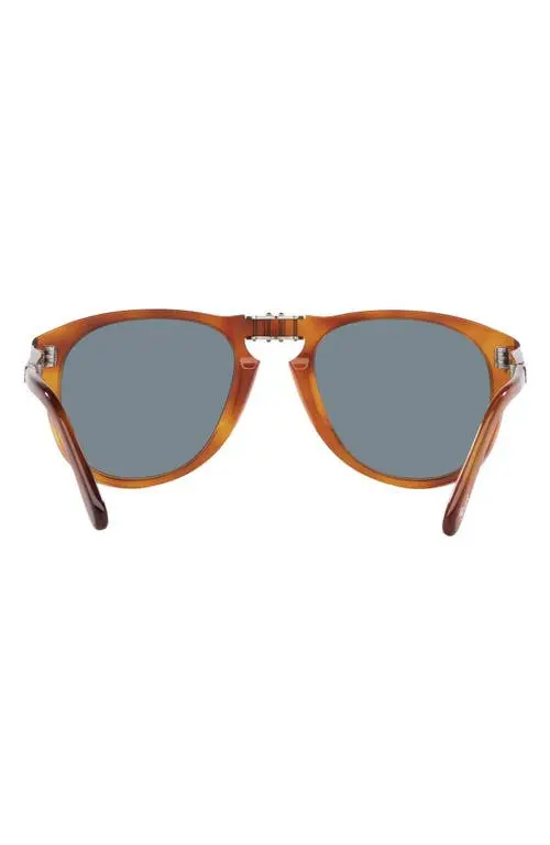 Persol 714 Steve Mcqueen™ 54mm Pilot Sunglasses - Light Brown
