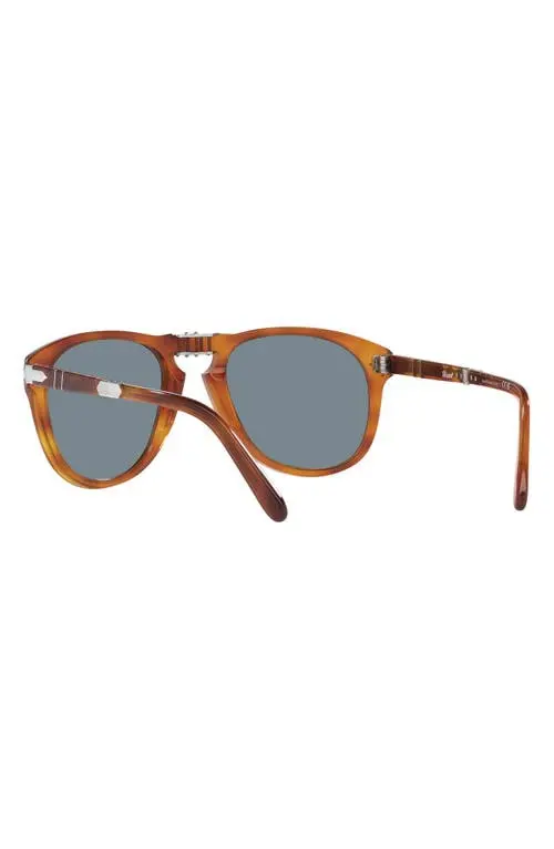 Persol 714 Steve Mcqueen™ 54mm Pilot Sunglasses - Light Brown