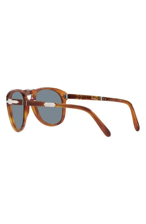 Persol 714 Steve Mcqueen™ 54mm Pilot Sunglasses - Light Brown