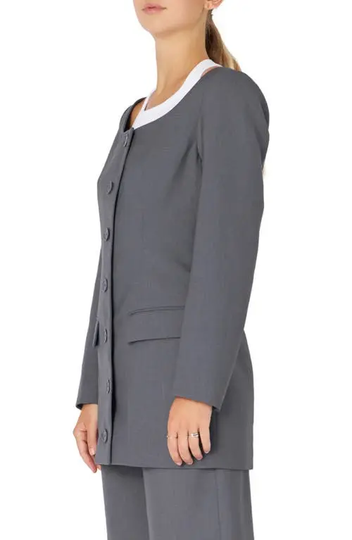 GREY LAB Boat Neck Blazer