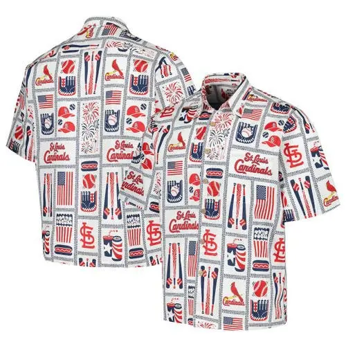 Reyn Spooner St. Louis Cardinals Americana Button-up Shirt - White