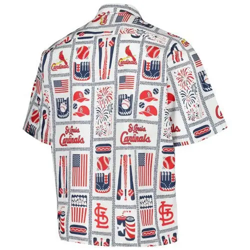Reyn Spooner St. Louis Cardinals Americana Button-up Shirt - White