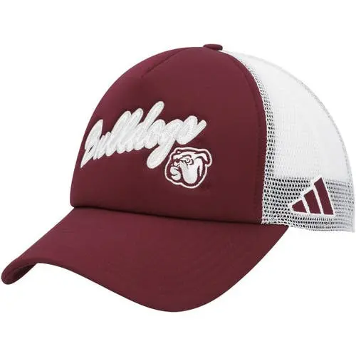 Adidas Mississippi State Bulldogs Script Trucker Snapback Hat