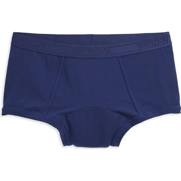 TOMBOYX First Line Stretch Cotton Period Boyshorts - Future Dusk
