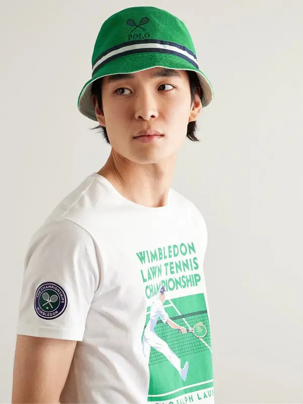 Ralph Lauren Wimbledon Cotton-Terry Bucket Hat In Green - 50  display picture 1