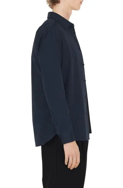 Burberry Sherfield Equestrian Knight Stretch Cotton Button-up Shirt
