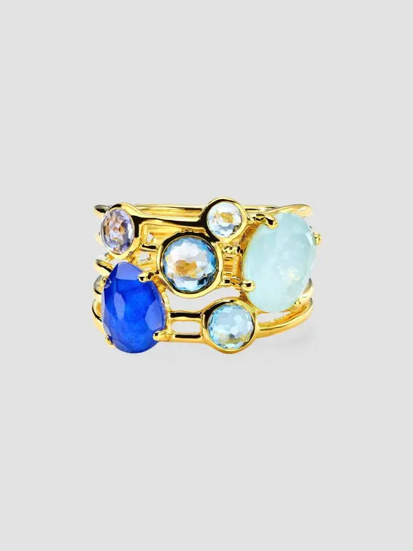 Ippolita 18k Rock Candy Gelato 6-stone Cluster Ring - Mare