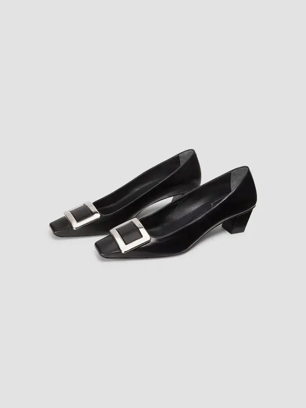 ROGER VIVIER Belle Vivier 45mm Leather Pumps - Black