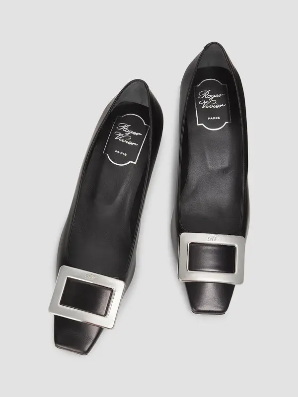 ROGER VIVIER Belle Vivier 45mm Leather Pumps - Black
