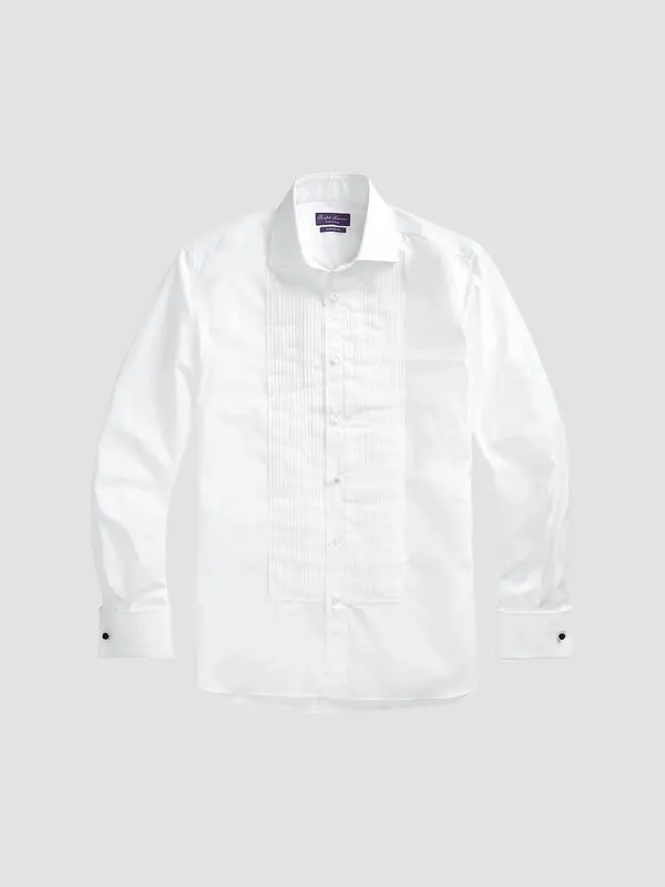 Ralph Lauren Purple Label Aston Poplin Tuxedo Shirt