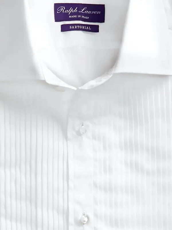 Ralph Lauren Purple Label Aston Poplin Tuxedo Shirt