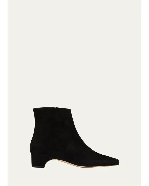 Manolo Blahnik Tolarc Ankle Booties - Black