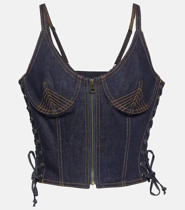 JEAN PAUL GAULTIER Denim Bustier