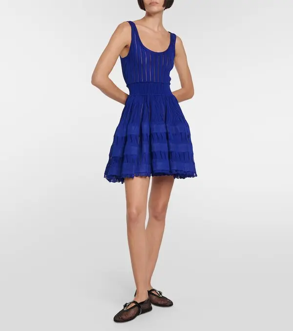 Alaïa Sleeveless Minidress - Blue