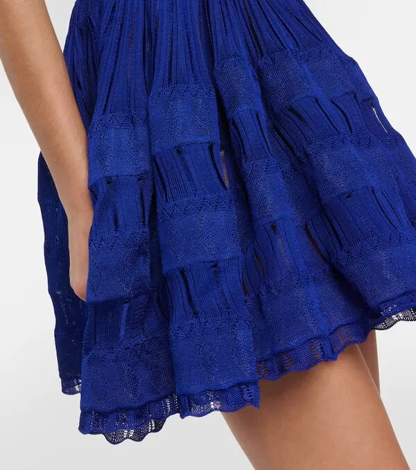 Alaïa Sleeveless Minidress - Blue