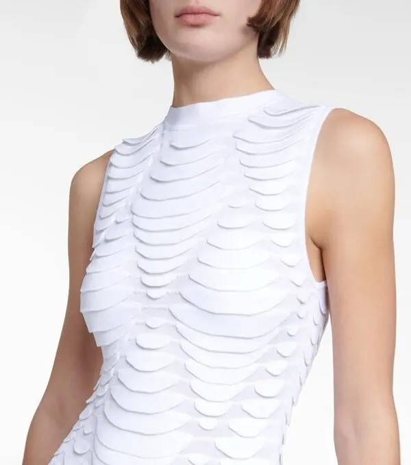Alaïa Sleeveless Minidress - White