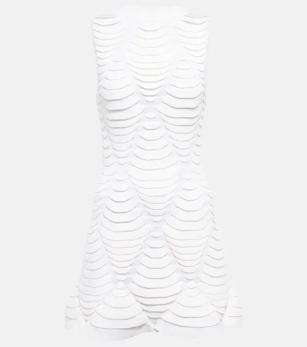 Alaïa Sleeveless Minidress - White